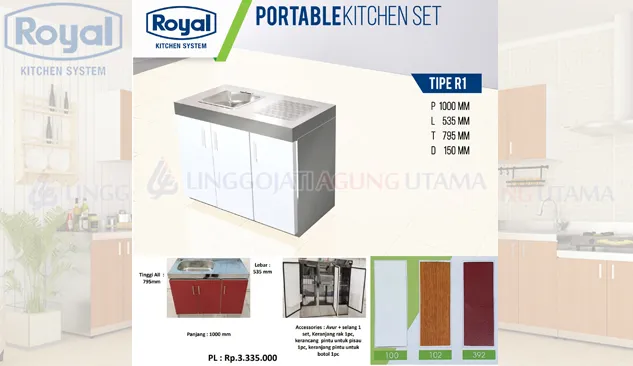 ROYAL KITCHEN SET R1 N | ROYAL KITCHEN SET | KITCHEN SET MINIMALIS